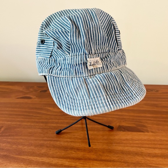 Lee | Accessories | Vintage Lee Stipe Conductor Striped Railroad Hat | Poshmark